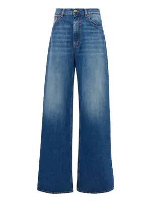 BLAZÉ MILANO Java High-rise Wide-leg Jeans - Blue