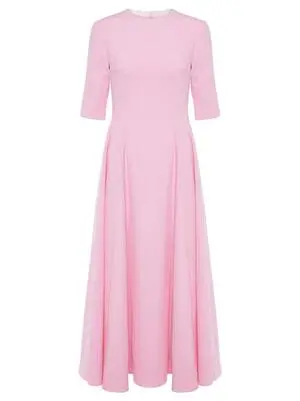 EMILIA WICKSTEAD Georgie Wool Midi Dress - Pink
