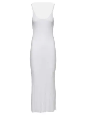 Khaite Leesel Jersey Slip Dress - White