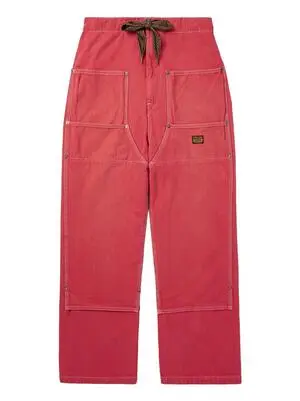 Kapital Panelled Cotton-canvas Trousers - Red