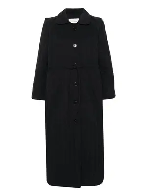 Henrik Vibskov Long Bind Quilted Coat - Black