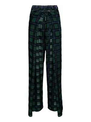 Henrik Vibskov Check-patterned Trousers - Black