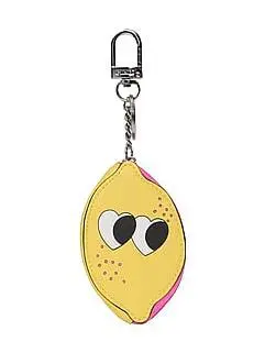 Pink Mini Backpack Keychain Charm Yellow