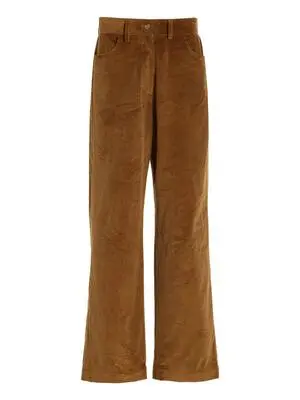 HOUSE OF DAGMAR Organic Cotton Corduroy Wide-Leg Pants