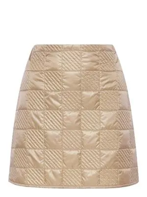 Moncler Nylon Quilted Skirt - Neutral