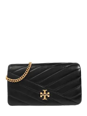 Tory Burch Kira Chevron Chain Wallet - Black