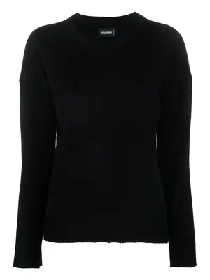Zadig&Voltaire Cici Star-patch Cashmere Jumper - Black