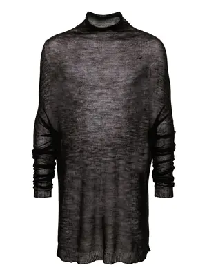 Rick Owens Shroud Open-knit Jumper - Black