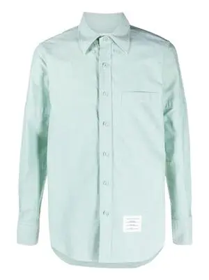 Thom Browne Armband-embellished Cotton Shirt - Green
