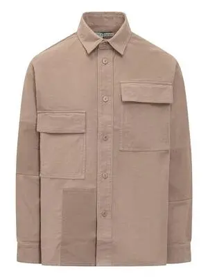 JW Anderson Patchwork Overshirt Beige