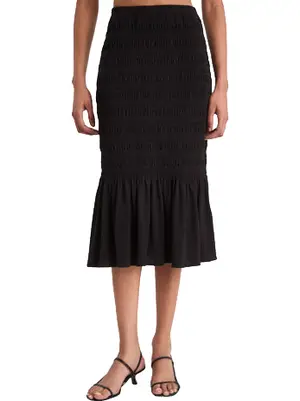 Merlette Sereda Midi Skirt - Black