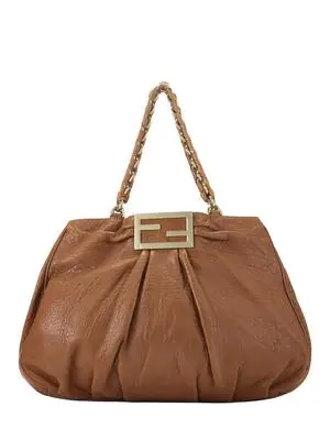 FENDI Fendi Leather Mia Hobo Bag