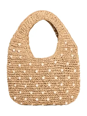 MADEWELL Micro Straw Beaded Bag