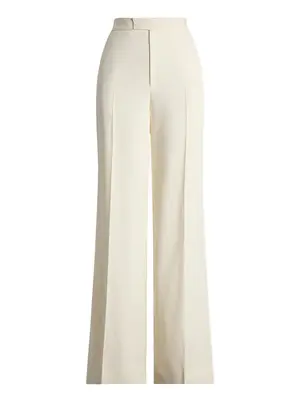 Ralph Lauren Modern Wool Wide-leg Trousers - Cream
