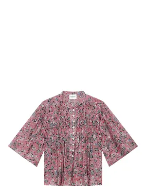 MARANT ETOILE Marant Étoile Destiny Blouse Raspberry/black