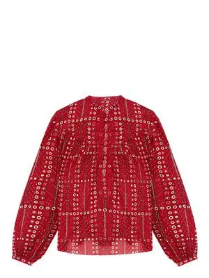 MARANT ETOILE Salika Printed Blouse - Red