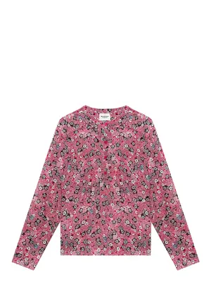 MARANT ETOILE Maria Blouse Raspberry/black