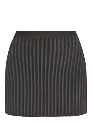 Alexander Wang Ribbed-knit Mini Skirt - Black