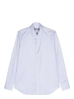 Canali Long-sleeve Cotton Shirt - Blue