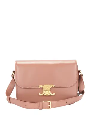 Celine Classique Triomphe Shoulder Bag - Pink