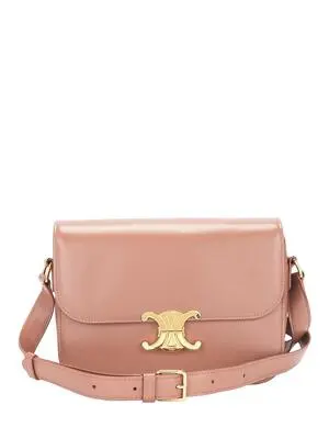 Celine Classique Triomphe Shoulder Bag - Pink | Editorialist