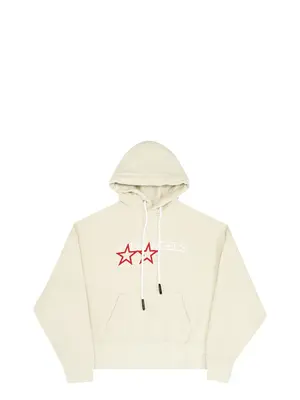 Palm Angels Racing Star Hoodie - Grey