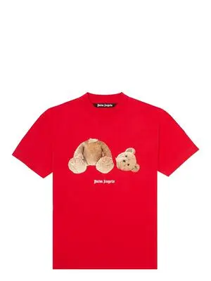 Palm Angels Bear Tee /brown - Red