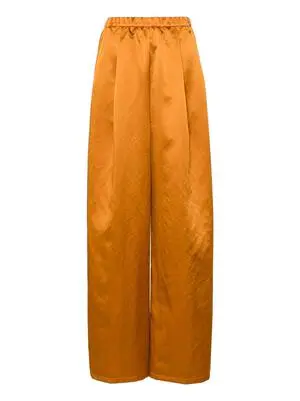 FORTE_FORTE Satin Palazzo Pants - Orange