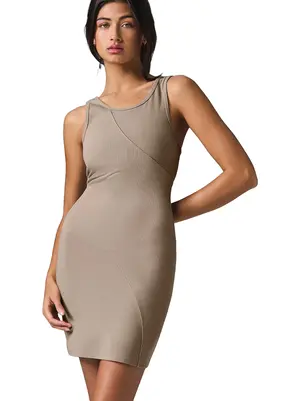 Alo Yoga Alosoft Sunbeam Mini Dress Gravel