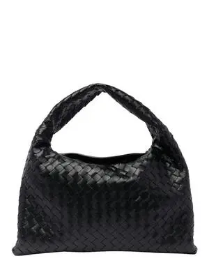 Bottega Veneta Woven Leather Shoulder Bag - Black