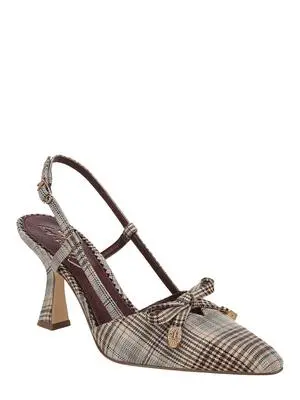 CIRCUS NY BY SAM EDELMAN Monica Slingback Pumps - Brown/eggshell Multi