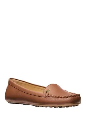 Michael Kors Eve Leather Moccasin - Brown