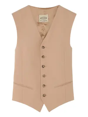TOD'S Tod's Stretch-cotton Fitted Vest