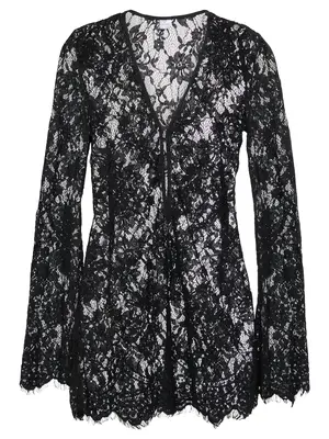 BANANHOT Millie Lace Mini Dress - Black