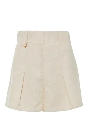 Jacquemus Le Short Bari High-rise Shorts - White