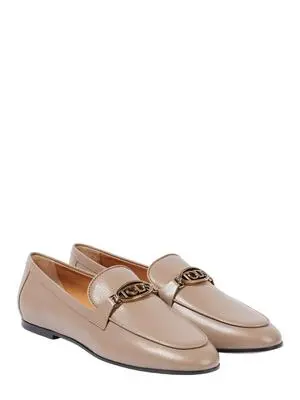 TOD'S Tod's Logo Leather Loafers