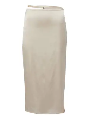 Jacquemus La Jupe Notte Midi Skirt - White