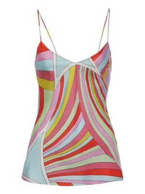 EMILIO PUCCI Pucci Iride Silk Twill Top