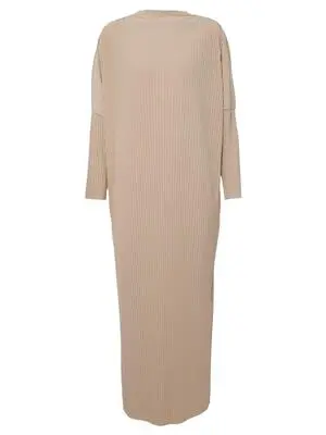 Max Mara Turtleneck Midi Dress - Neutrals