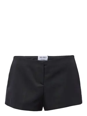 Attico Virgin Wool Tailored Shorts - Black