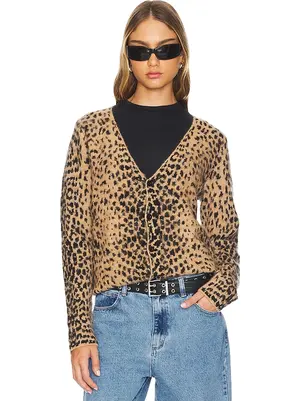 JADED LONDON Chuck Cardigan - Leopard