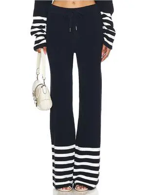 SEROYA Poe Pant - Navy,white Stripe