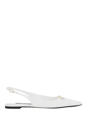 Dolce & Gabbana 70mm Slingback Pumps - White