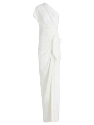 RHEA COSTA Elena One-shoulder Gown - White