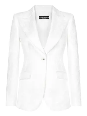 Dolce & Gabbana Turlington Single-breasted Blazer - White