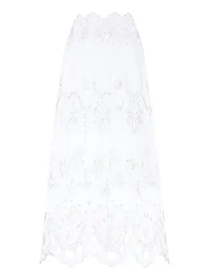 Dolce & Gabbana Scalloped A-line Skirt - White