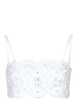 Dolce & Gabbana Cut-out Detailed Top - White
