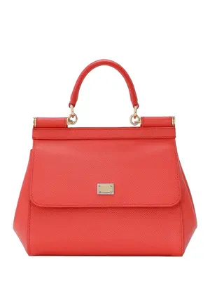 Dolce & Gabbana Medium Sicily Tote Bag - Orange