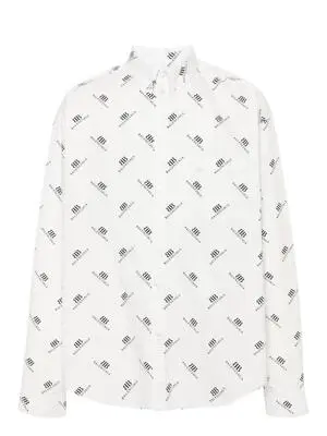 Balenciaga Bb-print Cotton T-shirt - White
