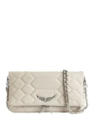 Zadig&Voltaire Rock Quilted Clutch - Neutrals